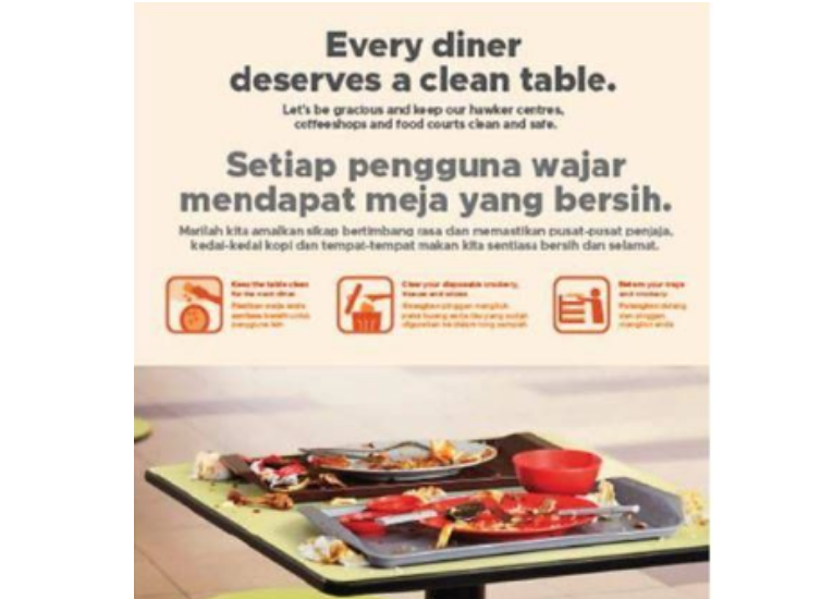 Clean Table Deployment at Hawker Centres (19 - 21 Feb)