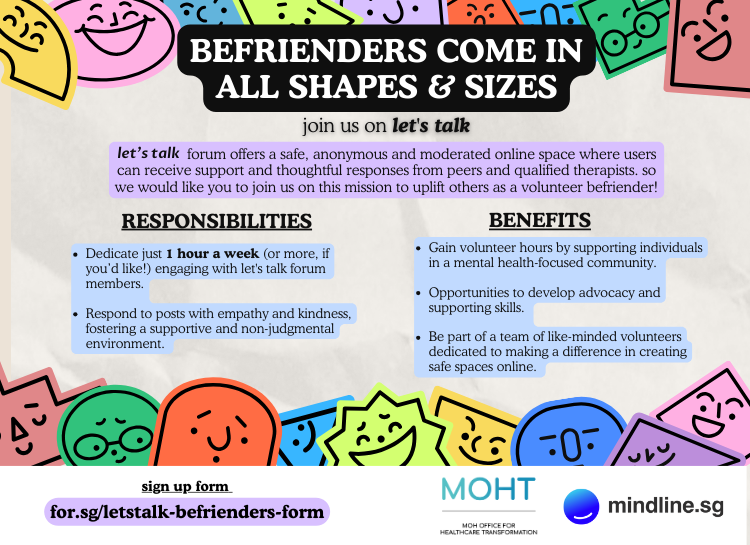 let's talk by mindline Befrienders